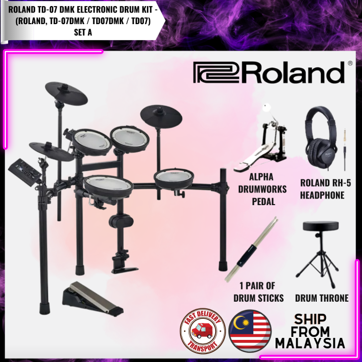 ROLAND TD-07 DMK Electronic Drum Kit - (Roland, TD-07DMK / TD07DMK / TD07) | Lazada