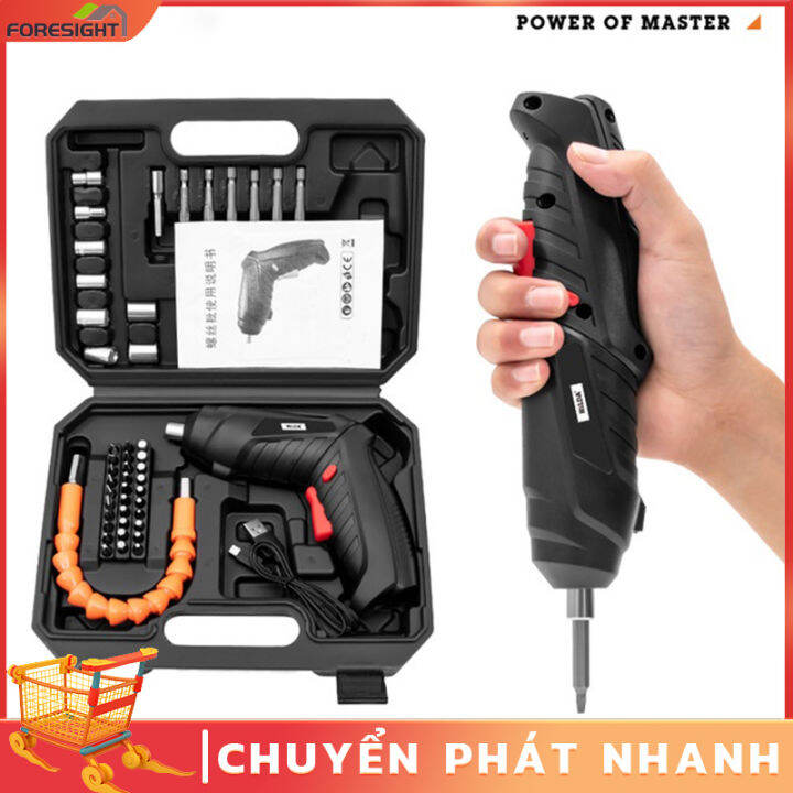 Máy bắn vít cầm tay mini 2 chiều dùng pin sạc Tua vít điện Tuốc nơ điện ...