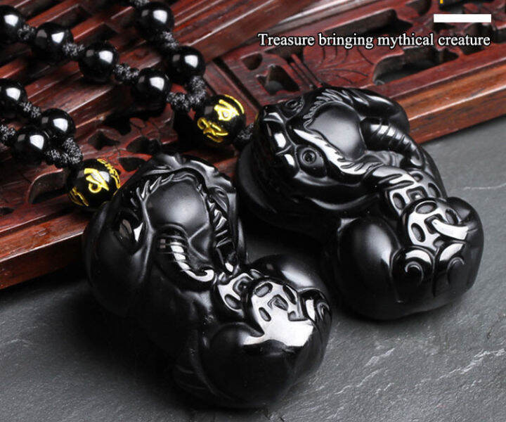 juscomart Obsidian Pi Xiu pendant | Lazada PH