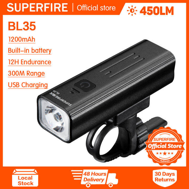 SUPERFIRE Flashlight BL35 Bike Lamp 300 Meter Range Outdoor Waterproof Bike Riding Lights ...