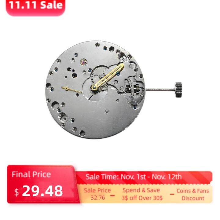 Seagull ST36 / ST3600 Mechanical Movement Watch Men 37.2Mm ETA 6497 ...