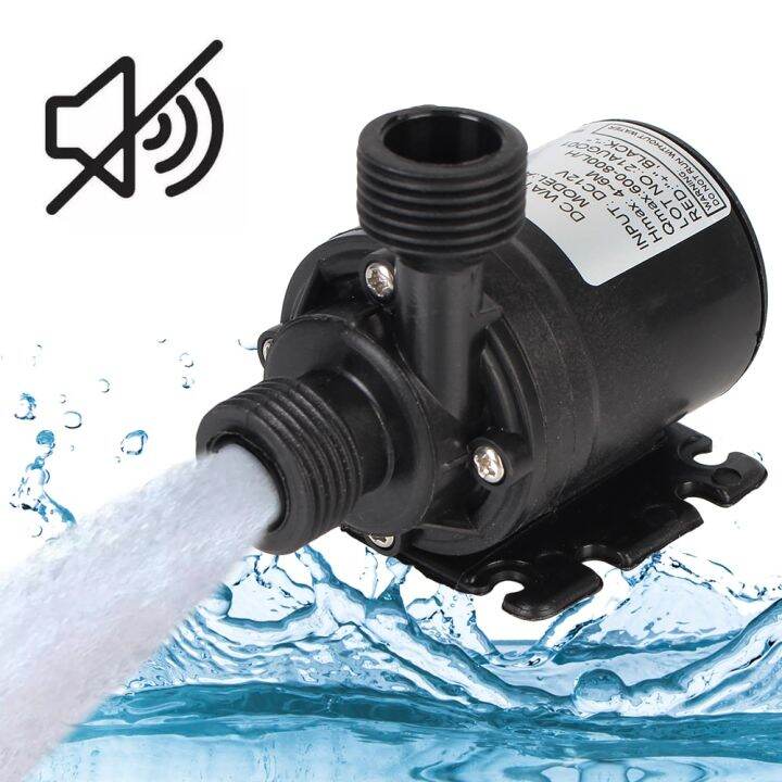 Ultra-quiet DC 12V Mini Brushless Motor Submersible Water Pump 800L/H ...