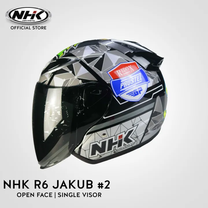 NHK Helmets R6 Jakub Kornfeil #2 Open Face Single Visor | NHK Helmets ...