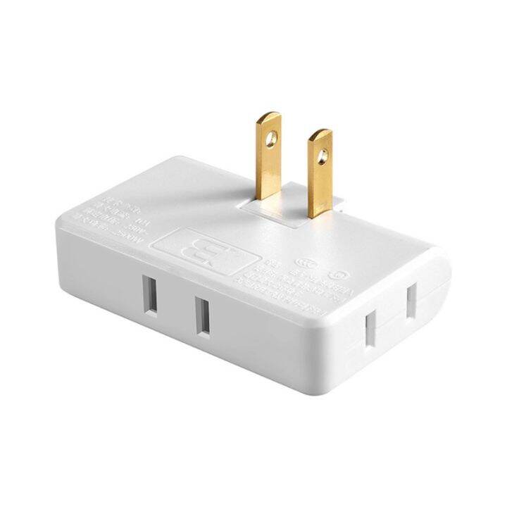 3/4 In 1 Extension Plug Adapter 2-Prong Rotatable Socket Converter ...