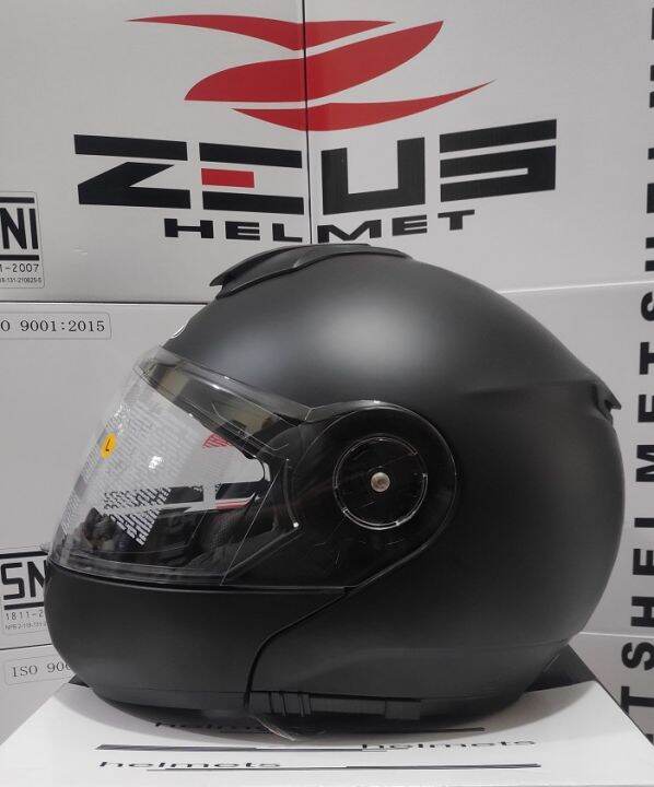 Zeus ZS3050 Modular Flip Up Double Visor - Helm Zeus ZS-3050 Modular ...