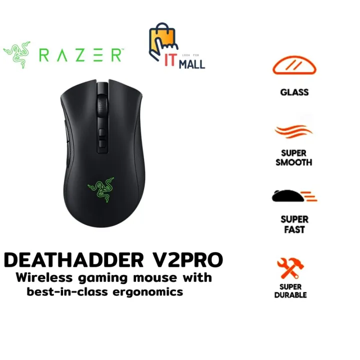 Razer DeathAdder V2 Pro - Black Wireless gaming mouse with best-in ...