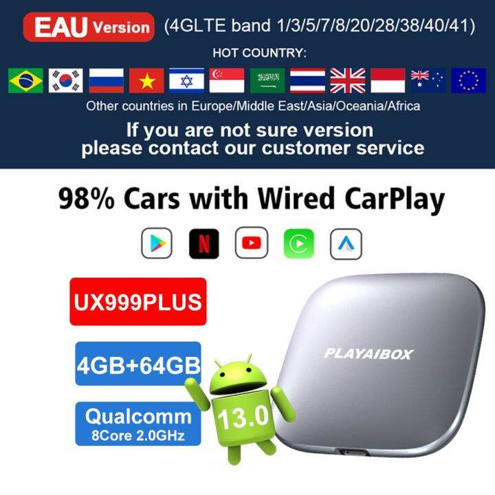 Caplay Ai Box Android 13 System Netflix Iptv Wireless Android Auto ...