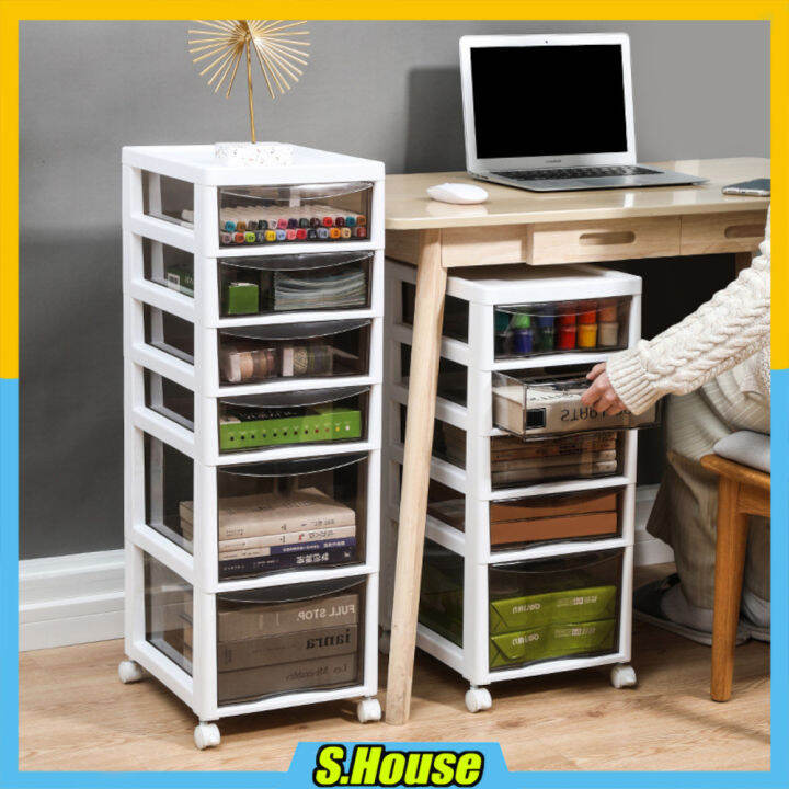 File Book Food Drawer Rack Office Organizer Cabinet Wheel Rak Laci ...