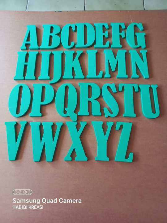 Huruf Abjad A-Z huruf timbul huruf abjad belajar paket abjad lengkap,Tinggi 20cm,bahan spon eva ...