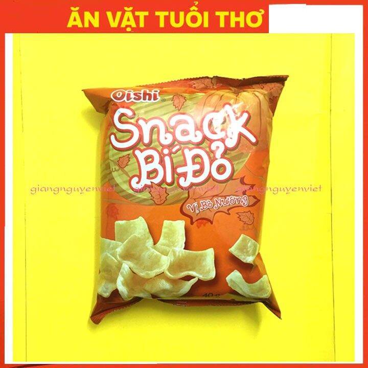 Bim bim snack Oishi bí đỏ vị bò nướng 35g/gói | Lazada.vn