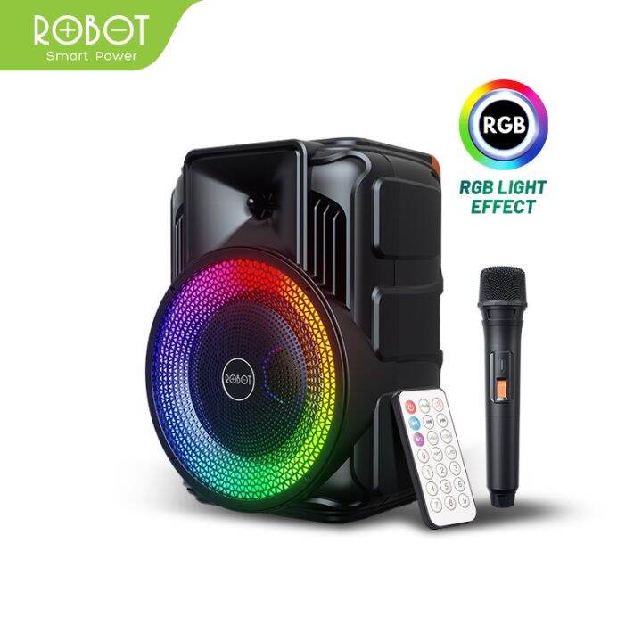 Speaker Robot Rb500 Rb350 Speaker Bluetooth Karaoke Plus Mic Rgb Lazada Indonesia