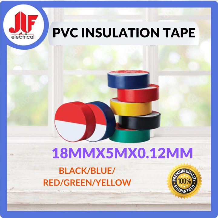 ELECTRICAL INSULATION PVC TAPE (18MM X 5M X 0.12MM) | Lazada