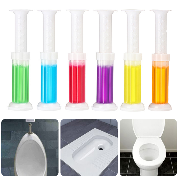 Natural Flower Scent Air Refreshing Toilet Freshener Urinal Bowl Push ...