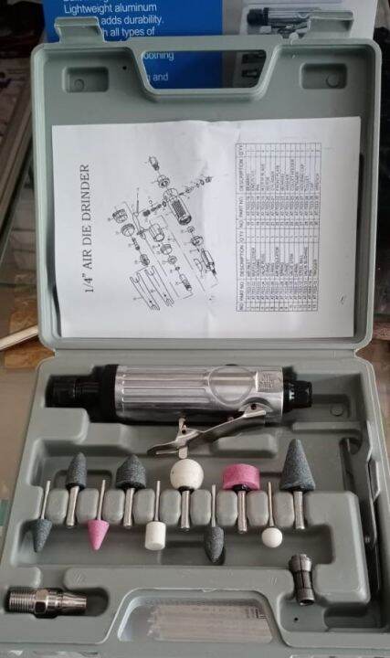 Air Die Grinder kit 1/4" gerinda angin set mini 1/4 inch, Grinda Air ...