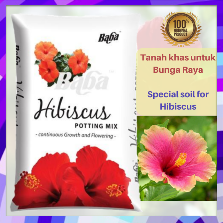 Baba Hibiscus Potting Mix (7 Litre) / Tanah Campuran Khas untuk Bunga ...