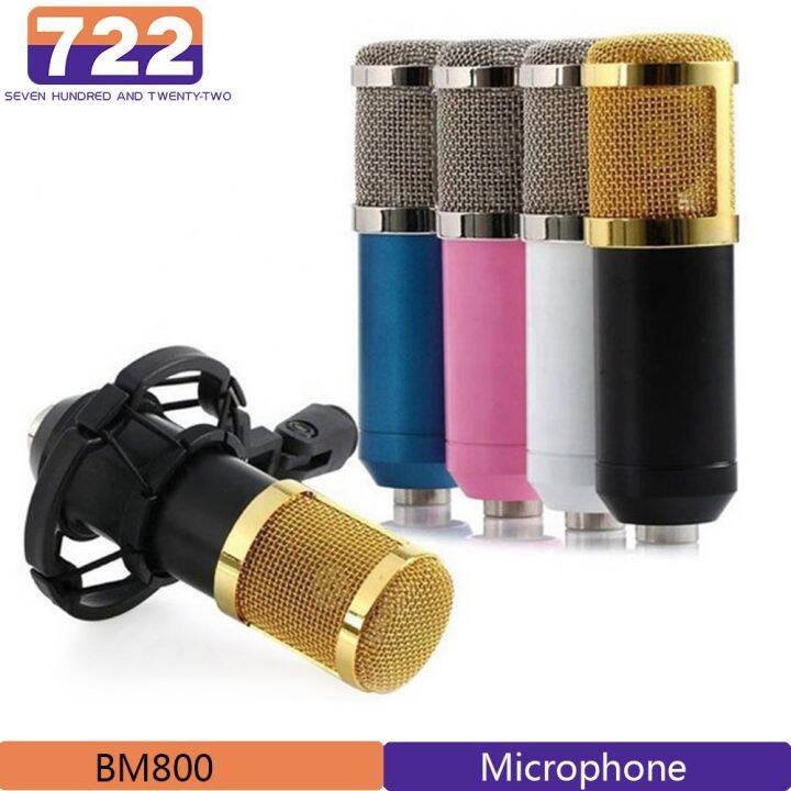 BM 800 Professional Microphone BM800 Mic Studio Condenser Microphone for Karaoke Podcast ...