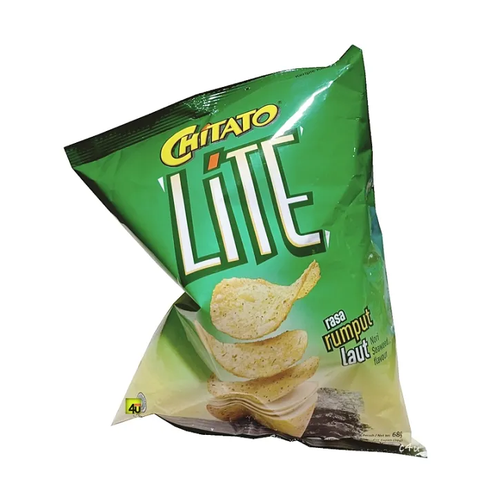CHITATO LITE - Flat Potato Chips Rasa RUMPUT LAUT - 68gr | Lazada Indonesia