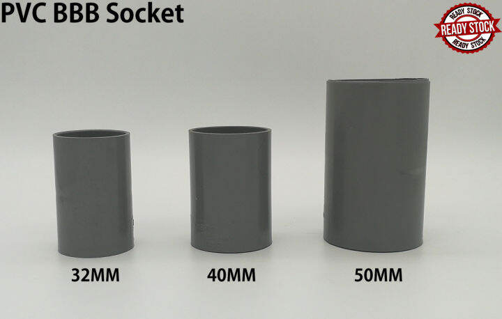 32MM 40MM 50MM PVC PIPE FITTING BRAND BBB (BINA) SOCKET | PAIP AIR FITTING KELABU | Lazada