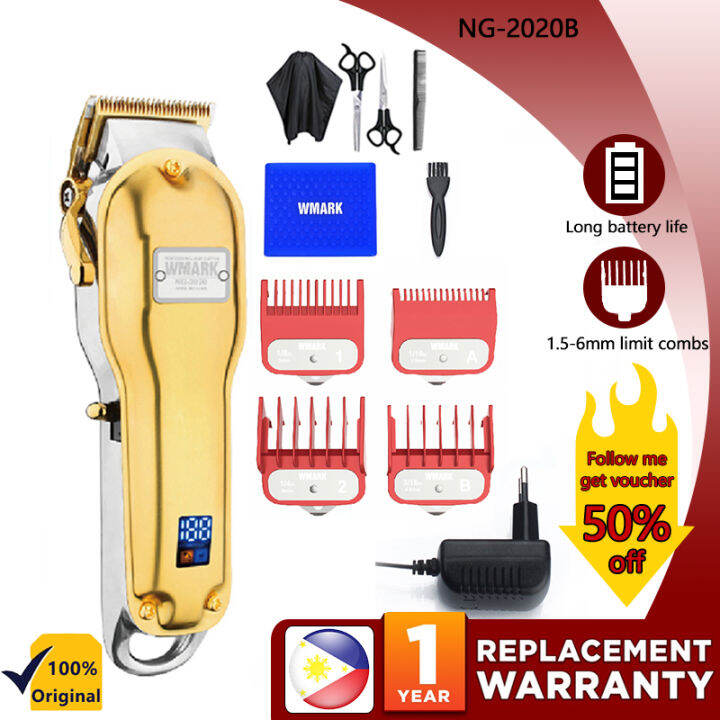 Wmark Wireless Hair Clipper Electric Metal Hair Clipper with Lcd ...