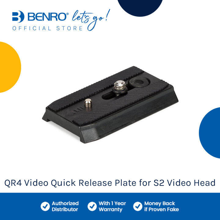 Benro QR4 Video Quick Release Plate for S2 Video Head | Lazada PH