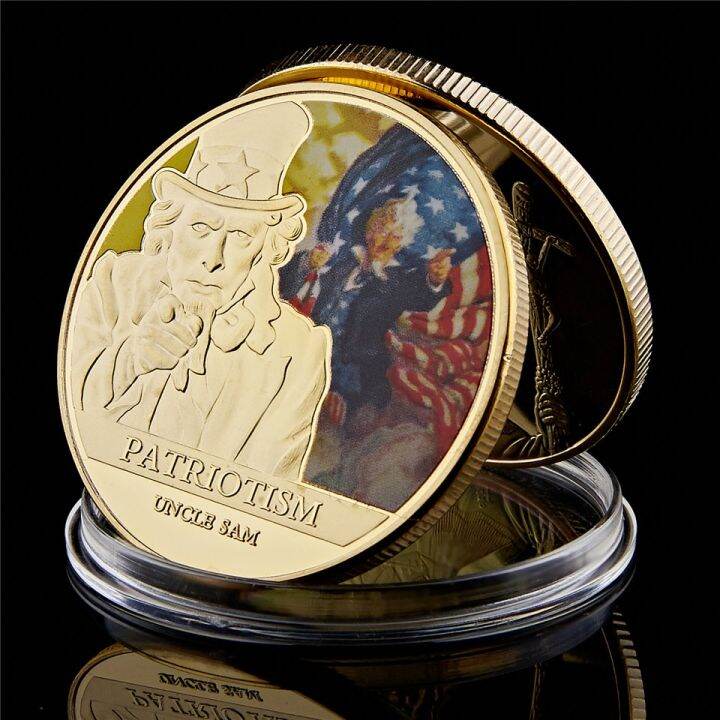 US Patriotism Uncle Sam WWI Challenge Coin "I Want You for U.S. Army ...