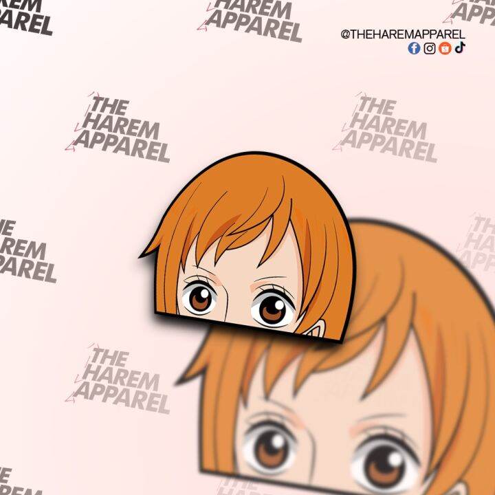 Nami | One Piece | Vinyl Peeker Sticker | The Harem Apparel | Lazada PH