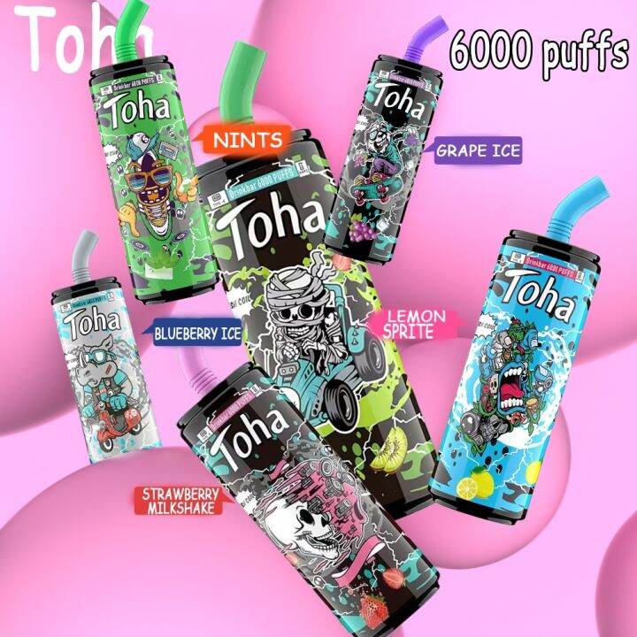 Toha 100 Legal up to 6000 Puff Disposable Rechargeable | Lazada PH