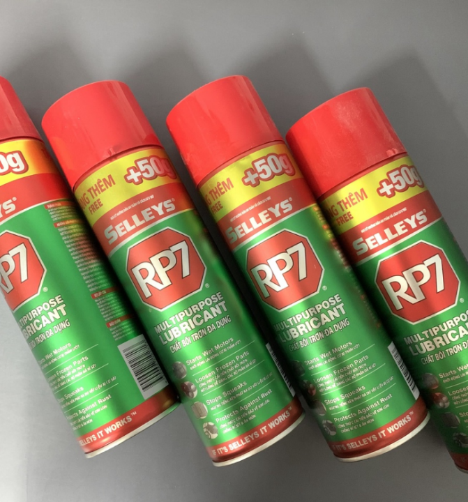 Chai/ Bình xịt chống rỉ/gỉ set SELLEYS RP7 - vệ sinh, bôi trơn, ngăn ...