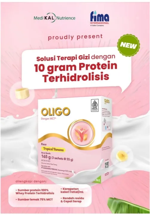 OLIGO 165 gr Rasa Pisang Nutrisi Untuk Kebutuhan Gizi Pasien Dengen ...