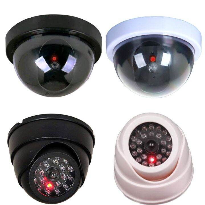 SHOCK Warning Simulation Dome Security Fake Monitor CCTV Flashing LED ...