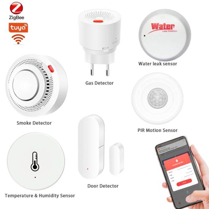 Zigbee Tuya Smart Home Security Alarm Kits Free App Notification With ...