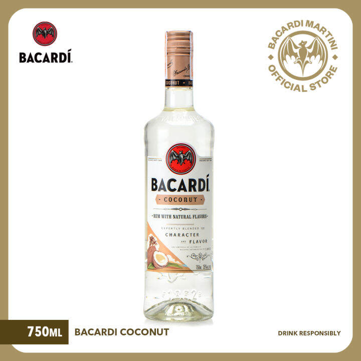 BACARDI Coconut Rum - 750ml, 35% ABV - Perfect blend of white rum and ...