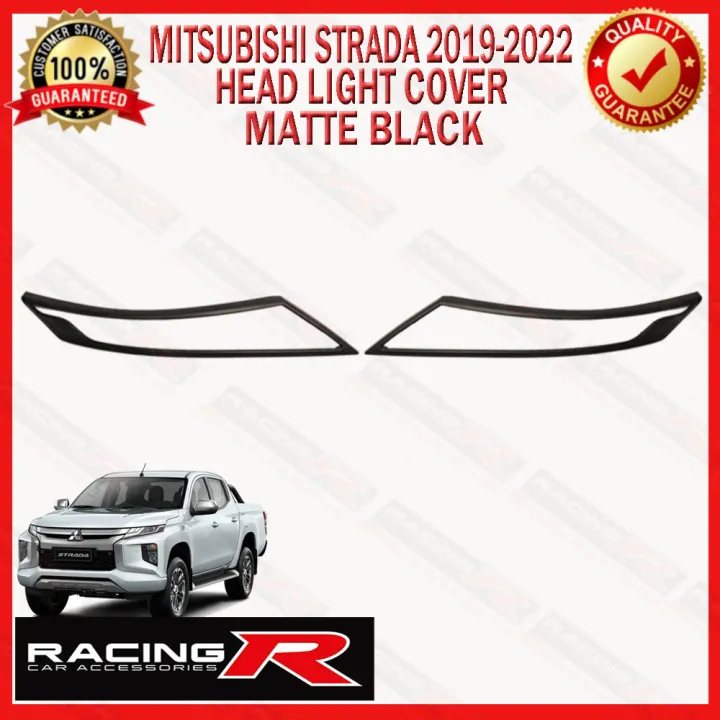 Mitsubishi Strada 2019 to 2023 Head Light Garnish Cover Matte Black ...