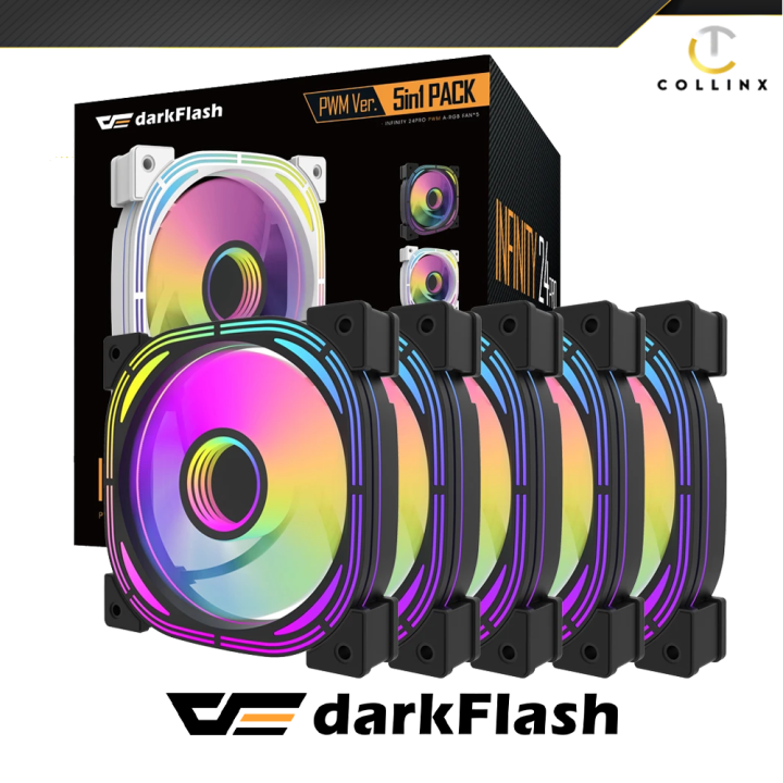 DarkFlash Infinity 24 RGB Case Fans | 800-1200 RPM Fan Speed | Multiple ...