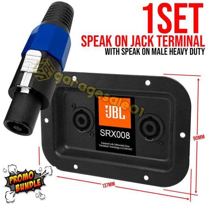 JBL 2 Speakon Jack Terminal With Speak-On Plug 4 Pins Male (SET ...
