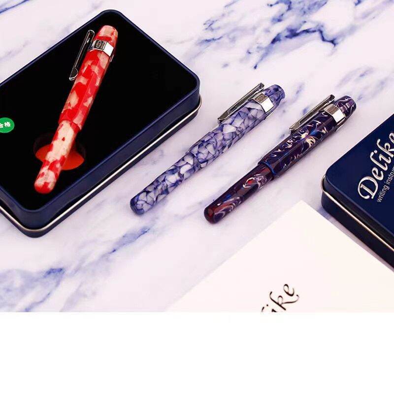 Alpha Color Resin Travel Short Fountain Pen Pocket Pen Extra Fine ...