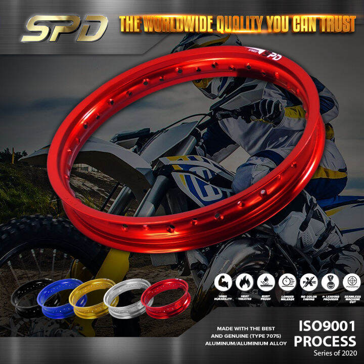 SPD® Motorcycle ALLOY RIM (RED) (36 HOLES) (120-17 to 425-17) (STANDARD ...