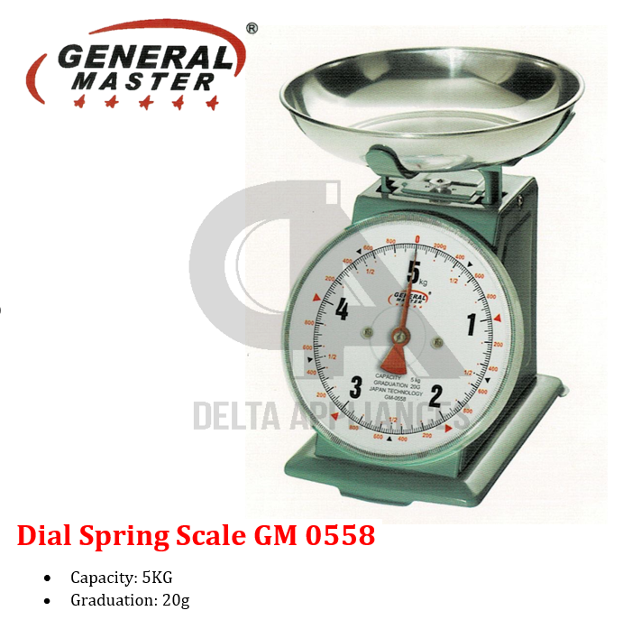 General Master GM 0558 Dial Spring Scale General Master Weighing Scale ...