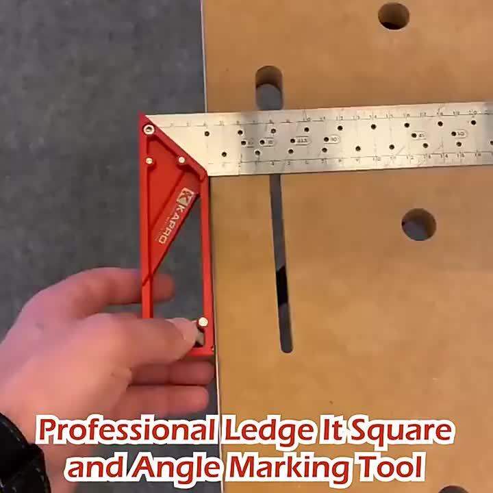 Precise Square Angle Marking Tool Retractable Stainless Steel Ruler ...