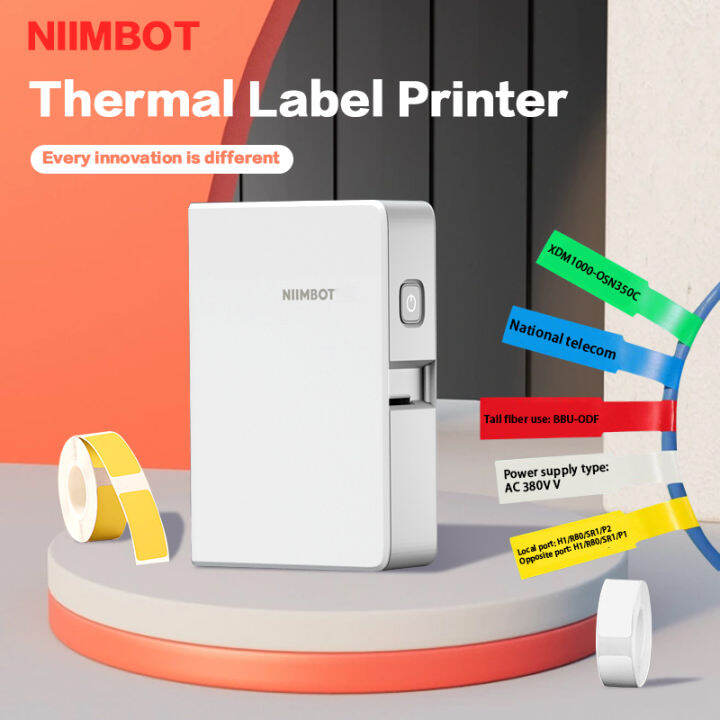 NIIMBOT B18 Label Maker with Tape, Portable Bluetooth Label Printer ...