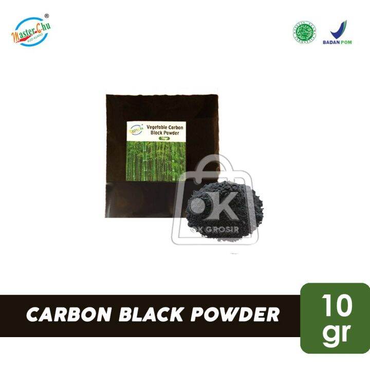 (10 gr) Master Chu Vegetable Carbon Black Powder / Bubuk Charcoal ...