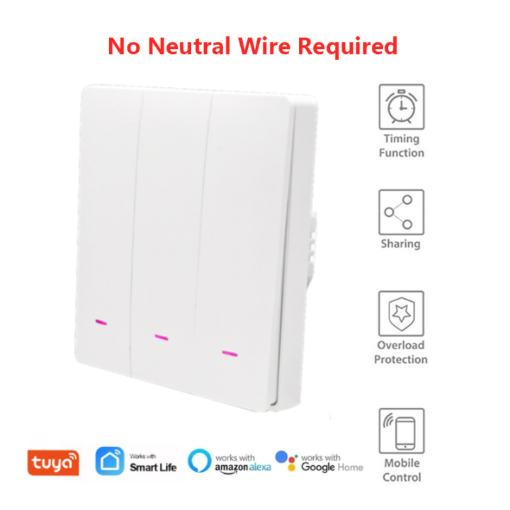 E Life Smart Store Wifi Wall Touch Switch EU Plug Tuya WiFi Smart Light ...