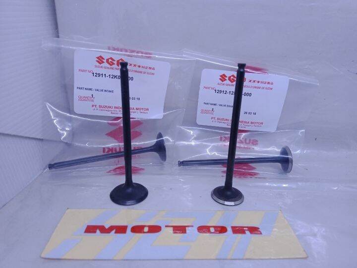 Klep Set Klep In Ex Payung Klep Suzuki Satria FU F150 FI 12911-12K00 ...