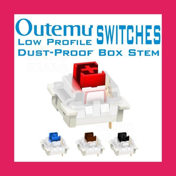 OUTEMU Low Profile Switch Dustproof Box Stem SMD Switch 3 Pin for ...