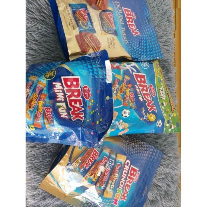 【COD】Hot Tiffany Break Mini Fun Pouch Wafer Fingers 384 gr | Lazada PH