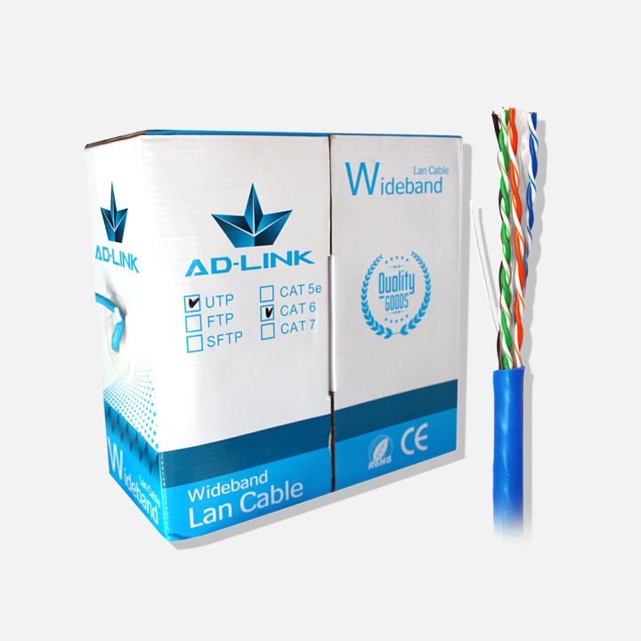 Ad-link CAT6e Utp cable 100 meters 1 box network lan cable | Lazada PH