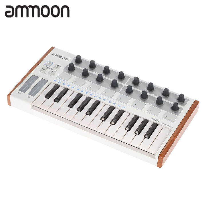 [ammoon]【Ready Stock】Worlde Ultra-Mini 25คีย์USB MIDI Drum Padและตัว ...