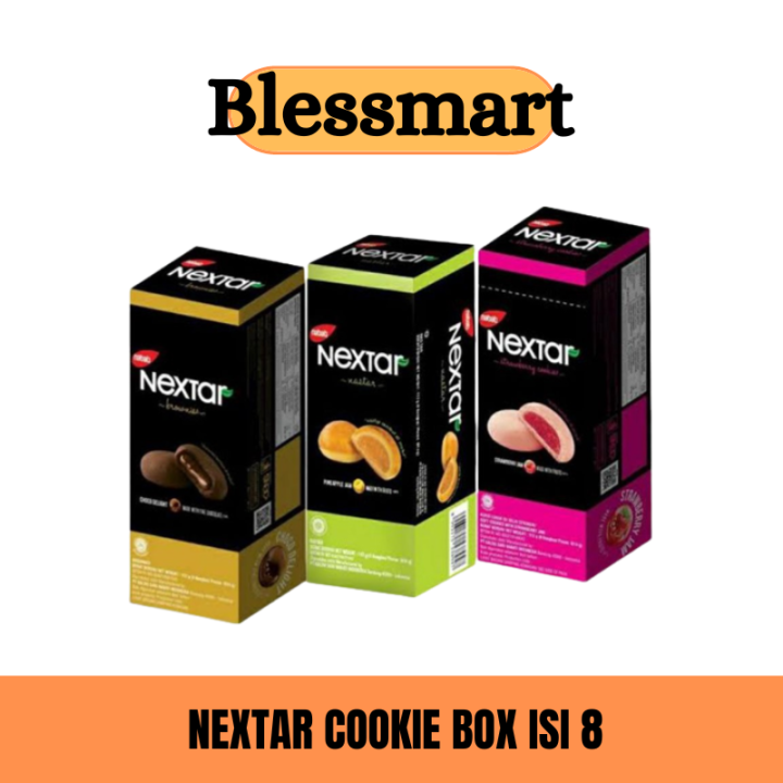 Nextar Cookies Box Brownies Pineapple Strawberry Isi 8 | Lazada Indonesia