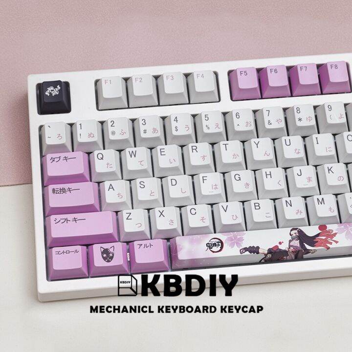 Kbdiy 135 Keys/Set Anime PBT Keycaps Cherry Profile MX Switch Cute ...
