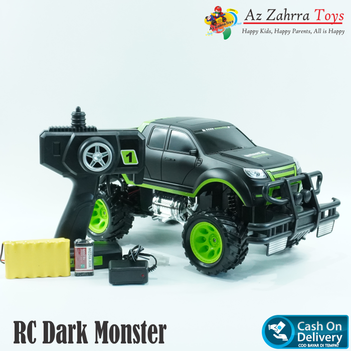 Mainan Anak Mobil Remote Control RC Dark Monster Jumbo 17490 | Lazada ...